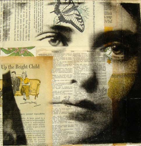 Michelle Caplan collage art – The PasseNger Times art