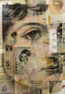 Michelle Caplan collage art – The PasseNger Times art